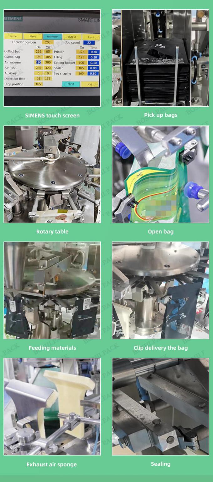 Doypack Chili Spice Powder Seasoning Powder Rotary Packing Machine ...